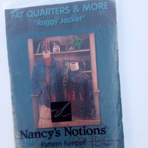 Four Corners | Other | Womens Fat Quarters Raggy Jacket Sewing Pattern ...